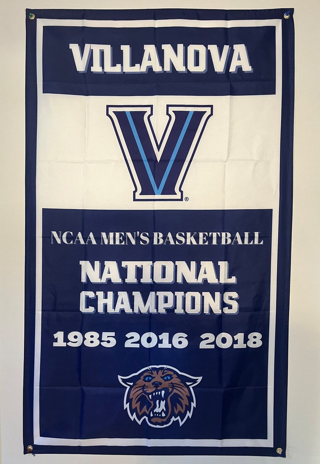 Villanova NCAA National Championship Banner Flag Wall Art - Etsy