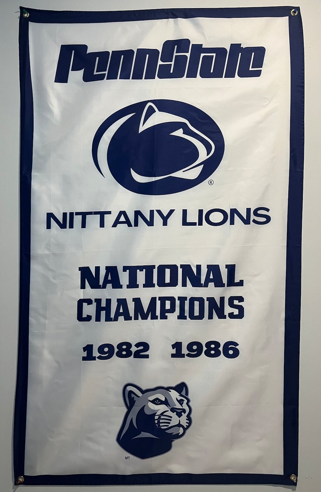 Penn State Championship Banner Flag Wall Art - Etsy