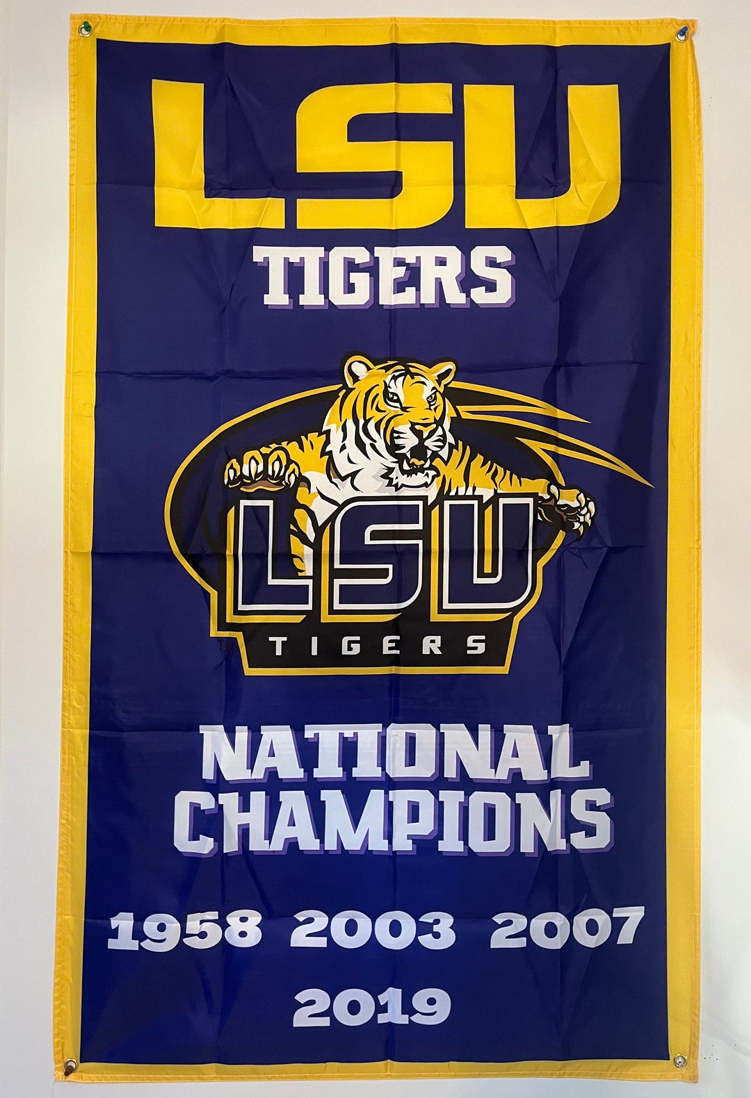 LSU National Championship Banner Flag Wall Art - Etsy
