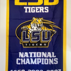 LSU National Championship Banner Flag Wall Art - Etsy