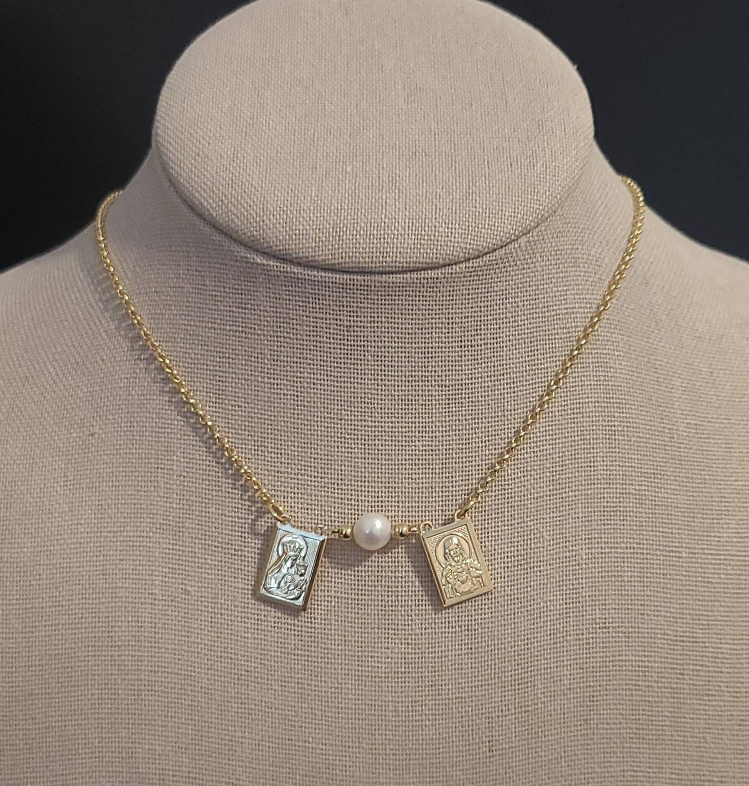 Gold Plate Scapular - Etsy