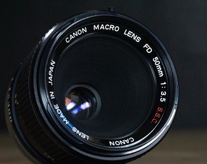 Canon 50mm F3.5 Macro Manual Focus SSC Lens for 35mm Film Cameras - Etsy