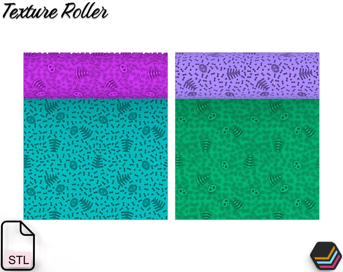 Roller Texture Polymer Clay /textures With Our Calavera Polymer Clay ...