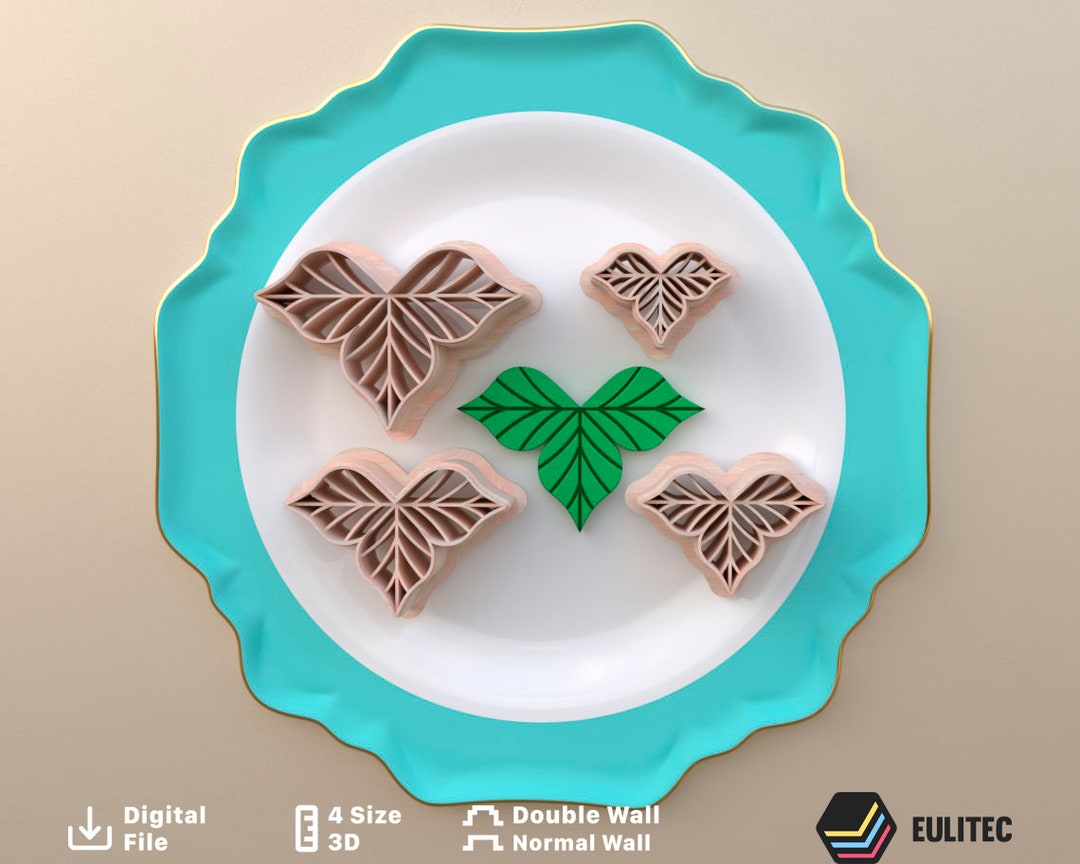 Polymer Clay Cutter to Make TRIPLE BLADE 4 Size 2 Version Cut/digital ...