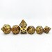 Luxury Metal Hollow DND Dice Set - Custom Metal Dungeons & Dragons Dice ...