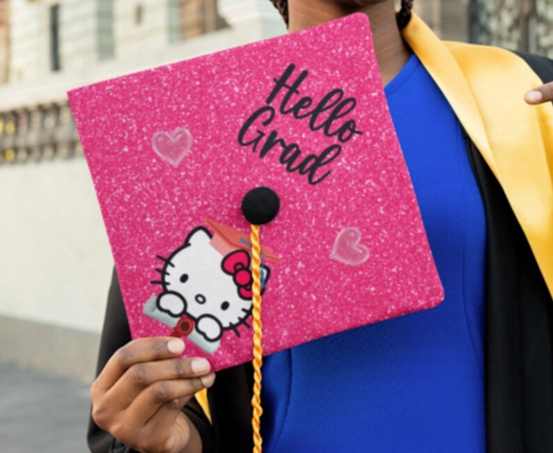 Hello Grad Graduation Cap Topper Digital Download - Etsy