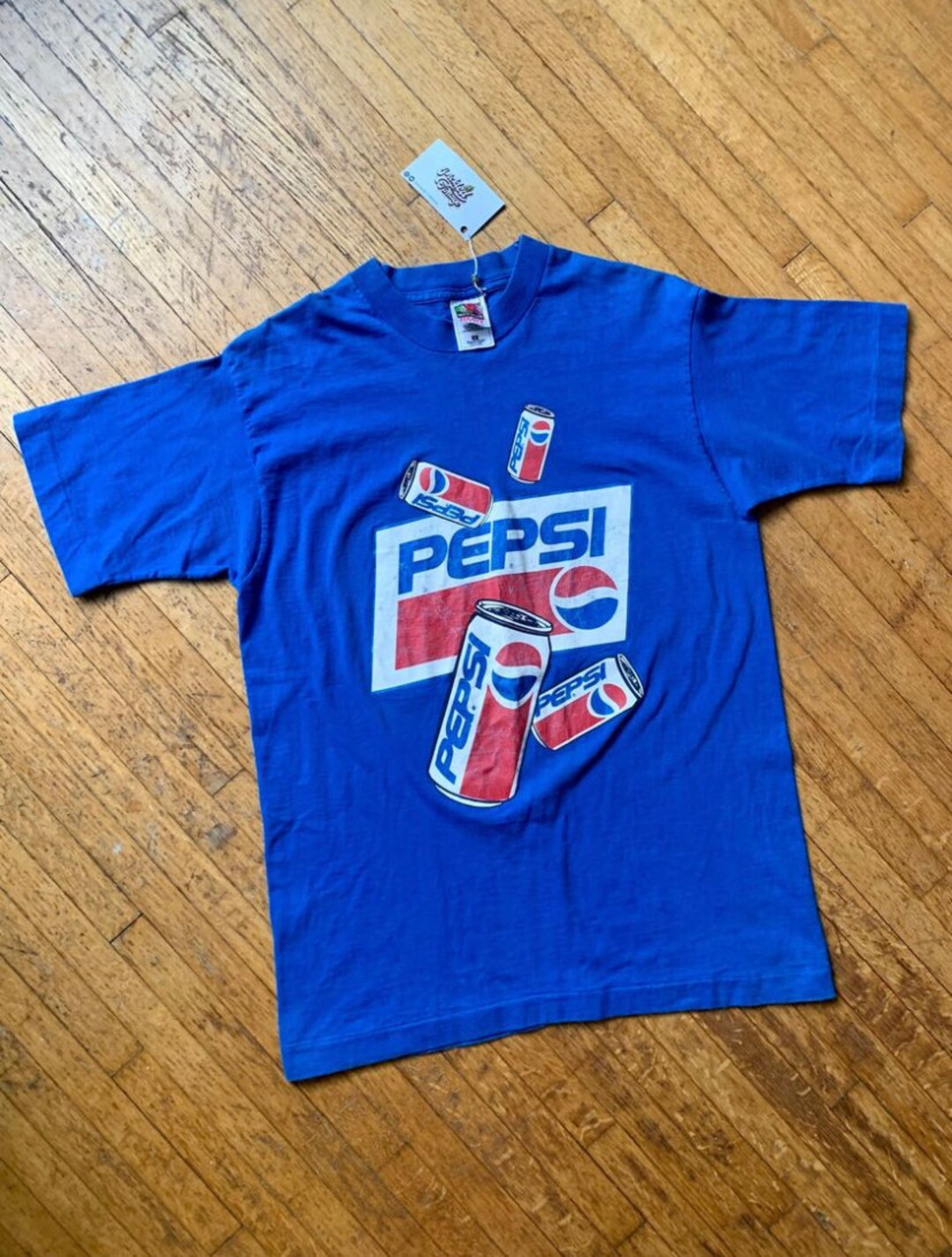 Vintage Fruit of the Loom Pepsi Graphic T-shirt Single Stitch 100% ...