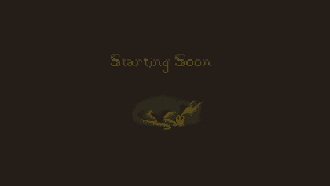 4 Pack Twitch Stream Overlay Screen, Sleeping Dragon Pixel Art ...