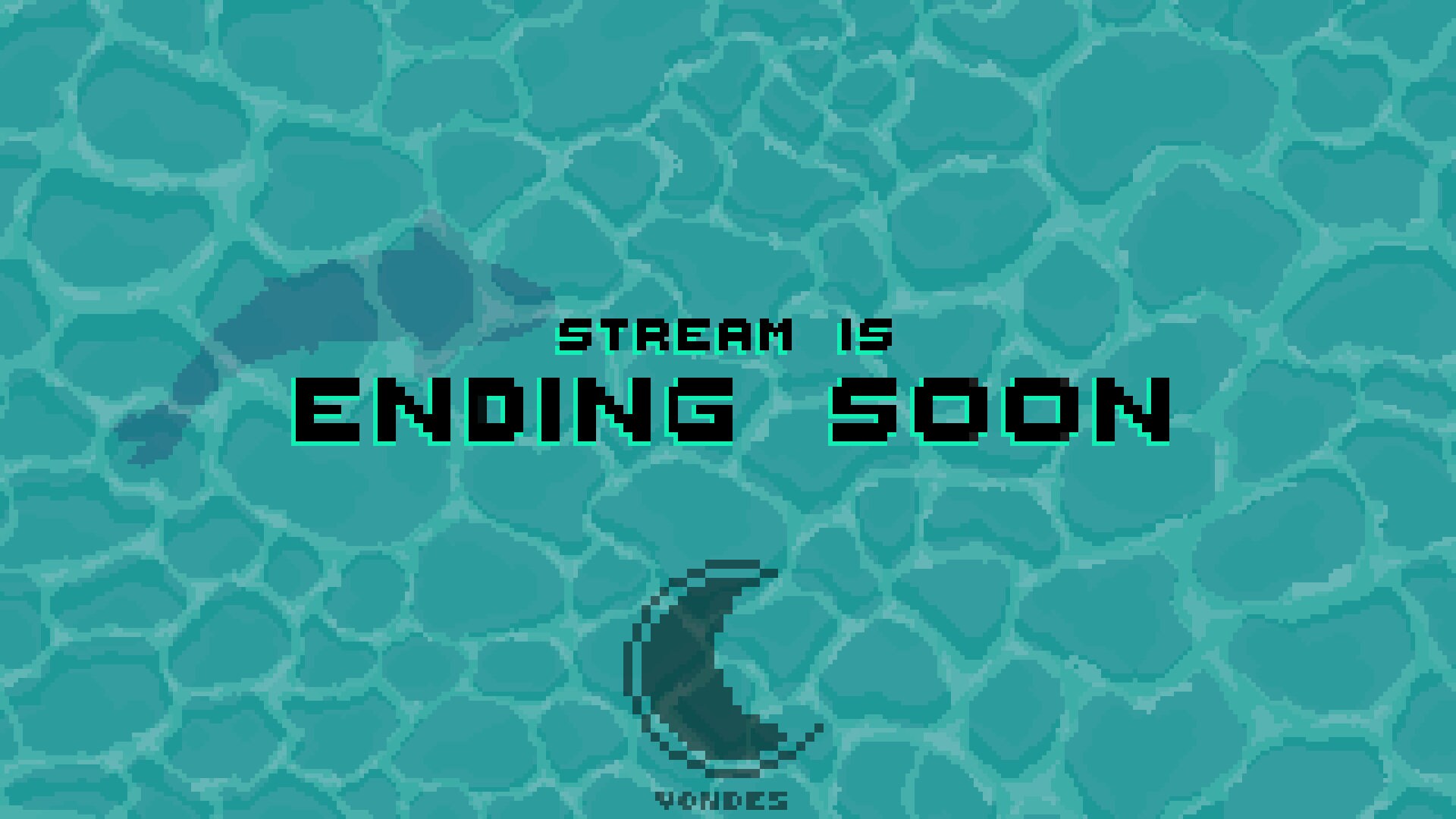 4 Pack Twitch Stream Overlay Screen, Clear Water Pixel Art Animation ...