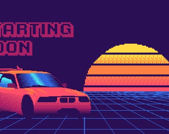 4 Pack Twitch Stream Overlay Screen, Frogs on Logs Pixel Art Animation ...