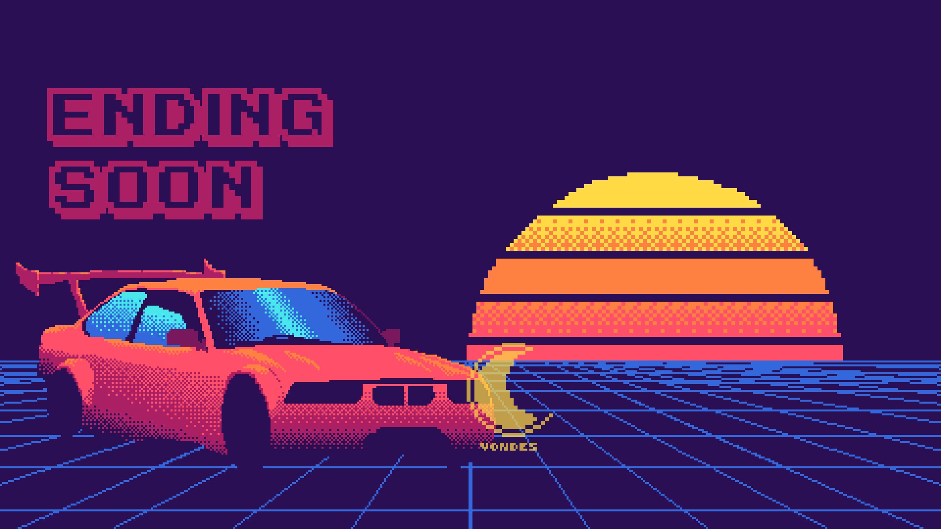 4 Pack Twitch Stream Overlay Screen, Vaporwave Pixel Art Animation ...
