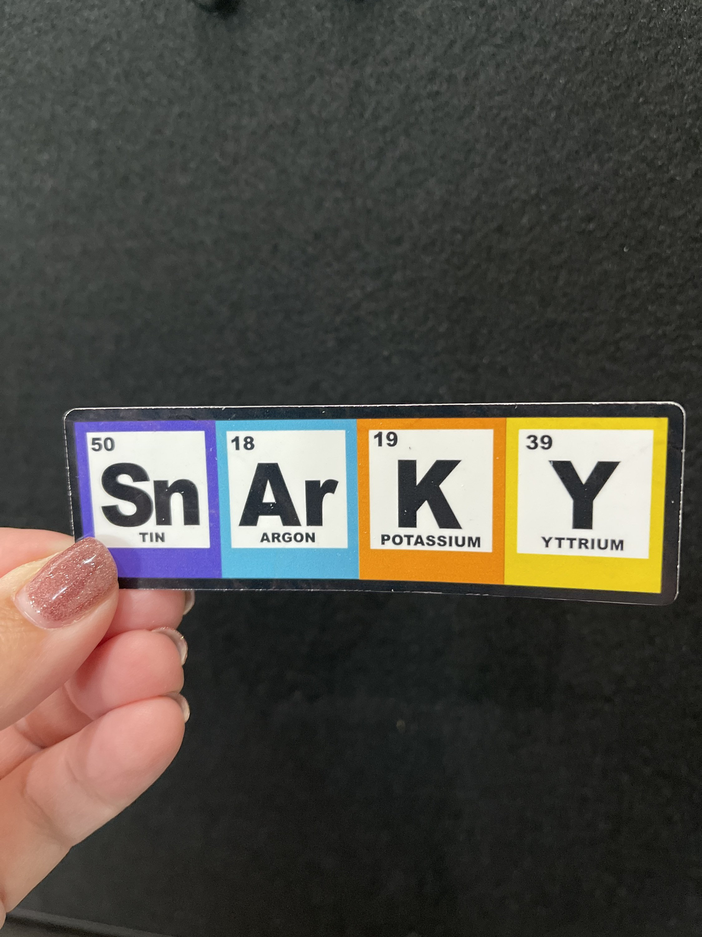 Snarky Sticker. Periodic Table Vinyl Sticker. Super Glossy - Etsy