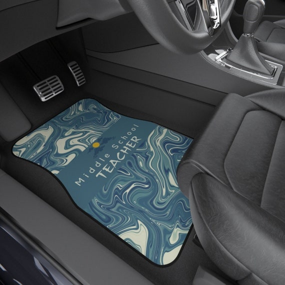 Middle School Teacher Blue Marble Car Mats in Japanese - Etsy