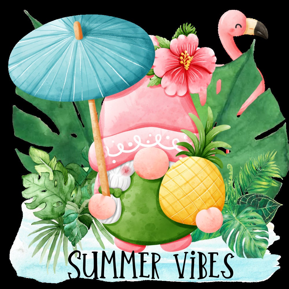 Summer Gnome Clip Art Fruit Summer Vibe Digital Downloads - Etsy