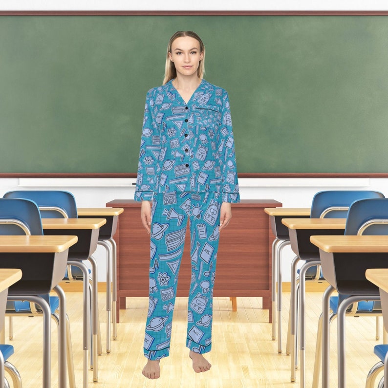 School Spirit Week Women's Satin Pajamas for Teachers - Etsy