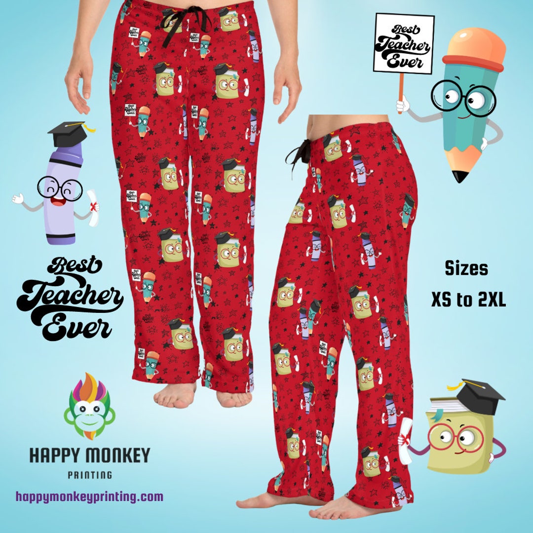 Teacher Spirit Week Pajama Pants | Best Teacher Ever Gift Teacher ...