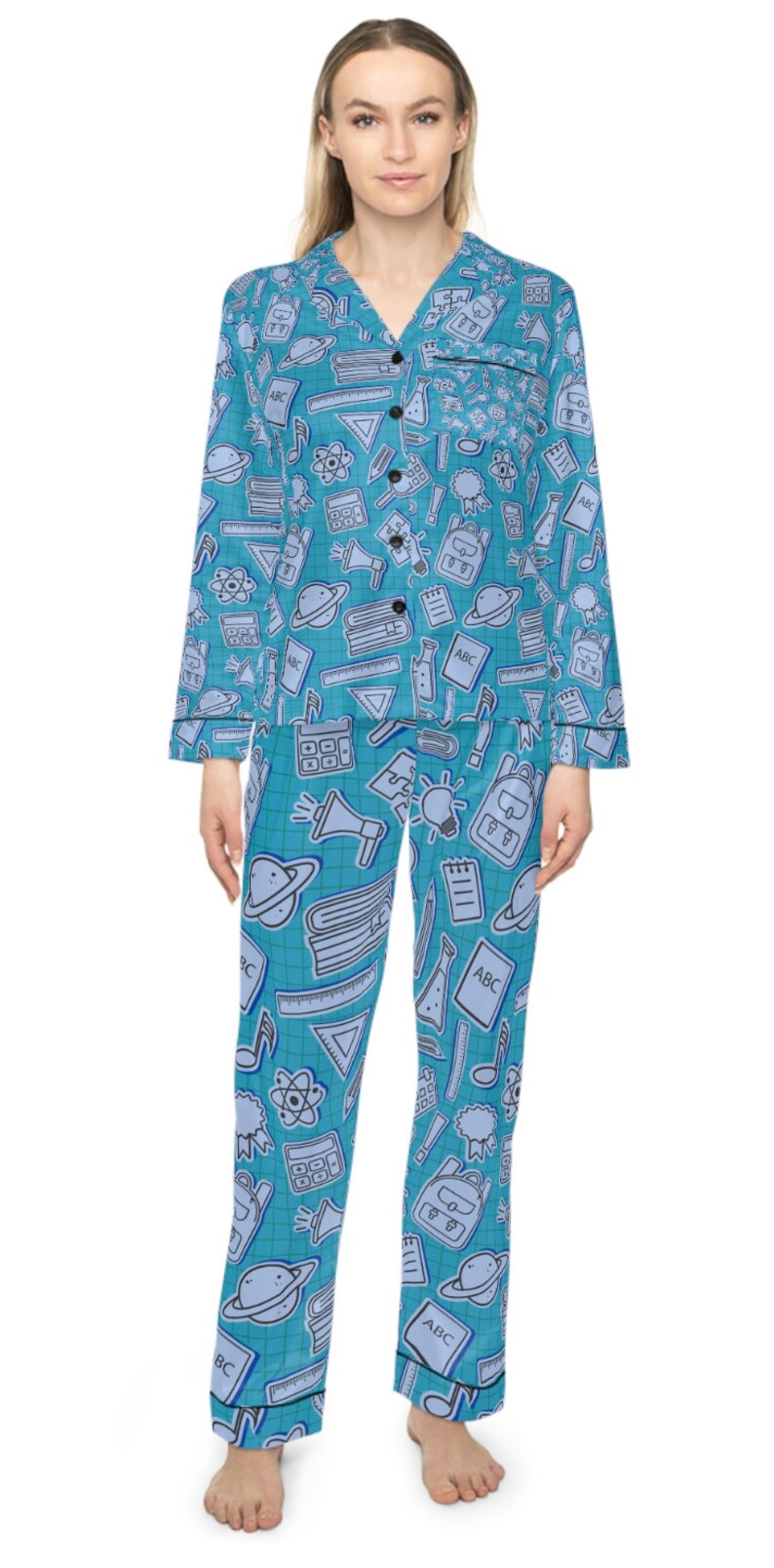 School Spirit Week Women's Satin Pajamas for Teachers - Etsy