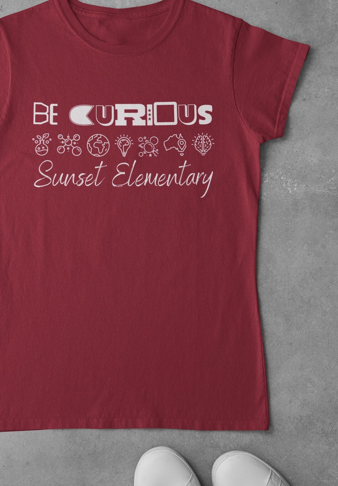 Be Curious School Staff Shirt | Personalized School Spirit Shirt for ...