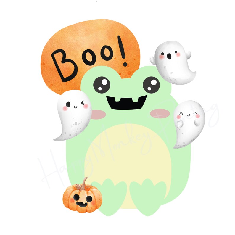 Cute Halloween Frog Clip Art. 5 Image Set Includes Pngs and Jpgs. - Etsy