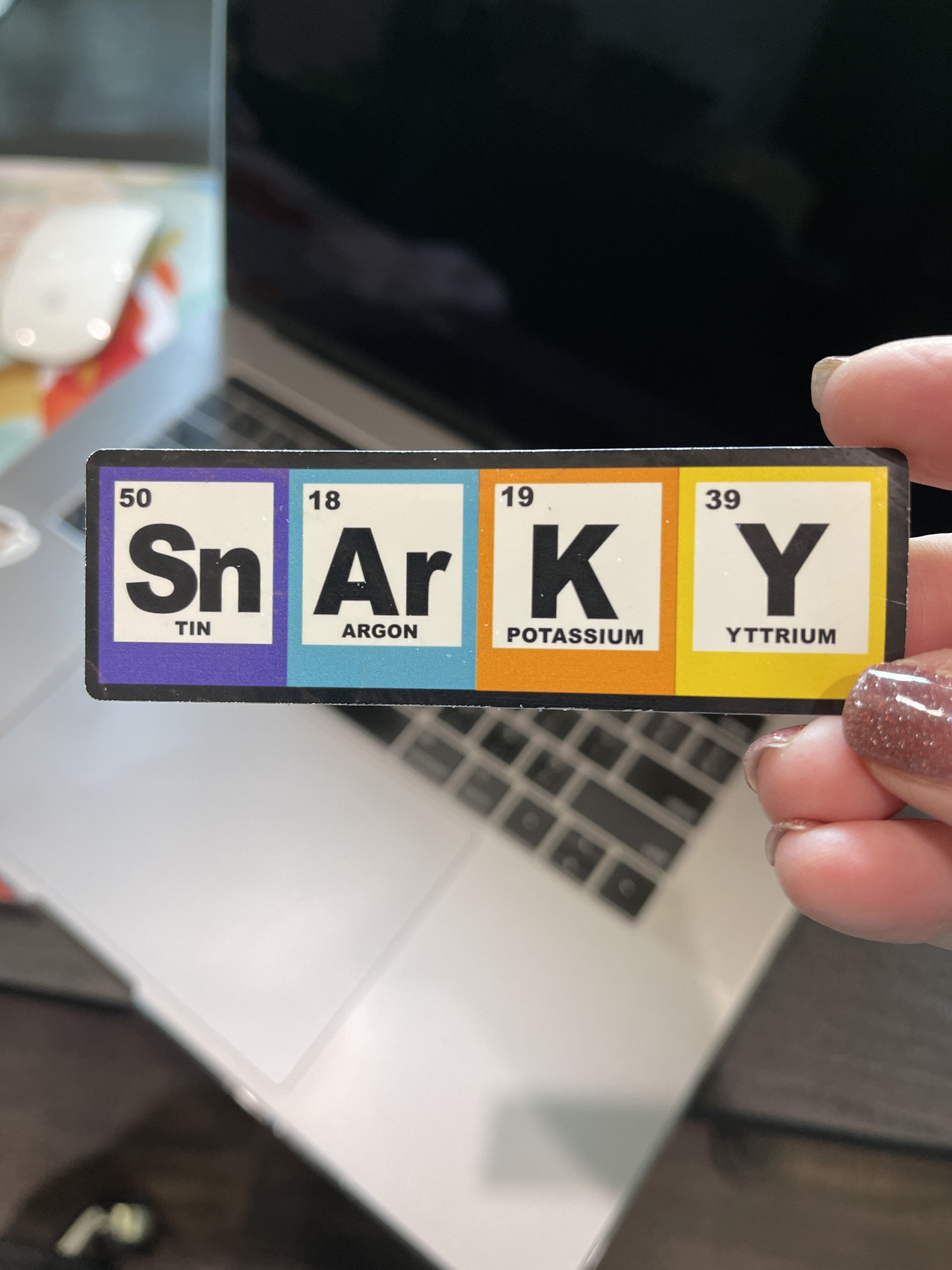Snarky Sticker. Periodic Table Vinyl Sticker. Super Glossy - Etsy
