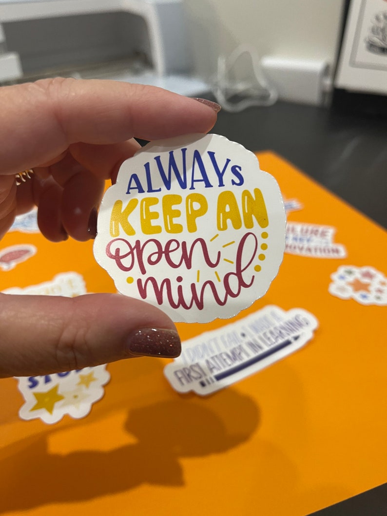 Mindset Sticker Set. Set of 12 Growth Mindset Stickers. Die - Etsy