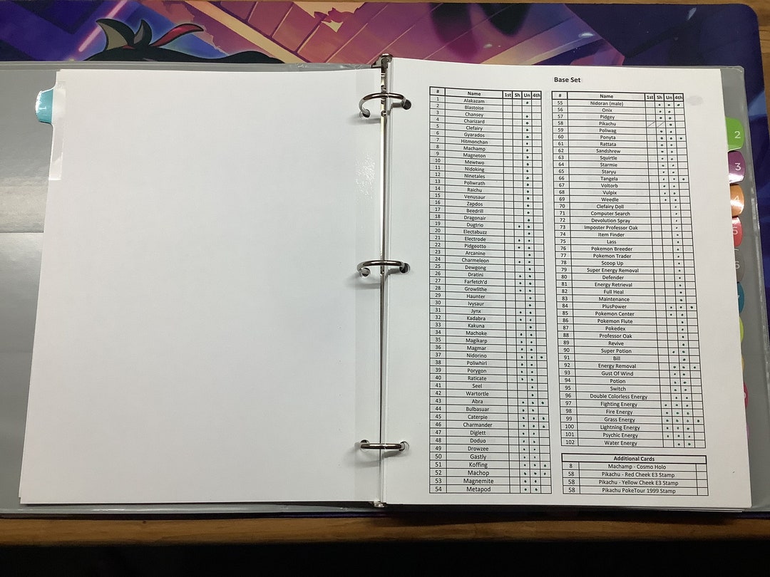 1st Generation Pokemon Checklist - Digital Download - Etsy