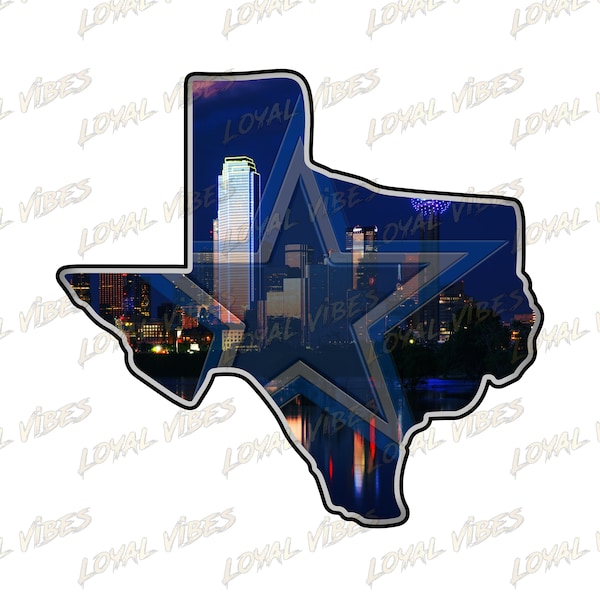 Dallas Skyline Png - Etsy