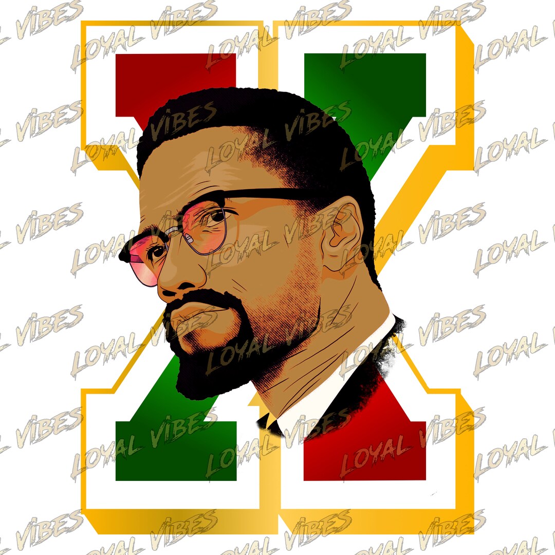 Malcolm X PNG Sublimation DTF - Etsy