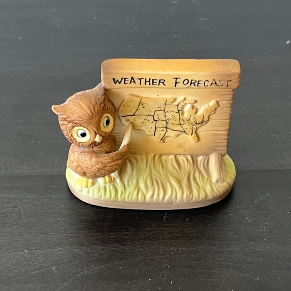 Weather Owl Figurine - Etsy
