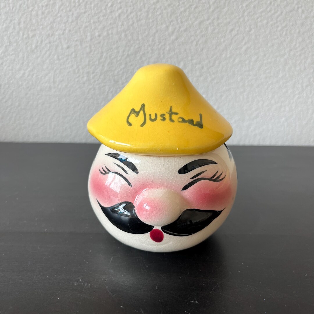 Vintage 1950s Mustard Dish Deforest of California // Anthropomorphic ...