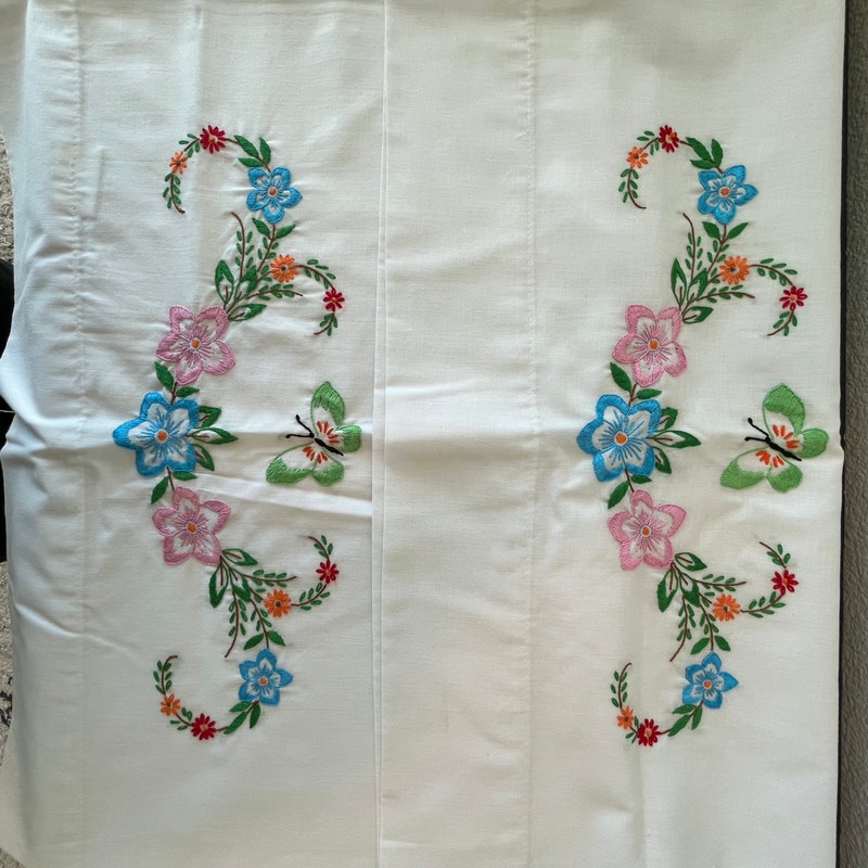 Embroidered Pillowcases - Etsy