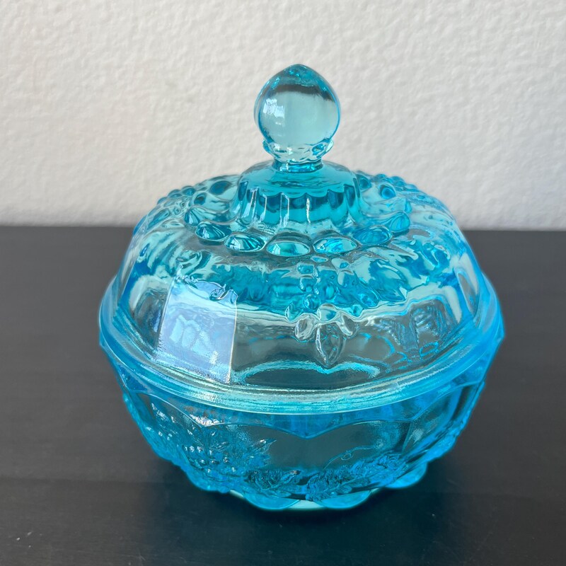 Fenton Glass Box With Lid - Etsy