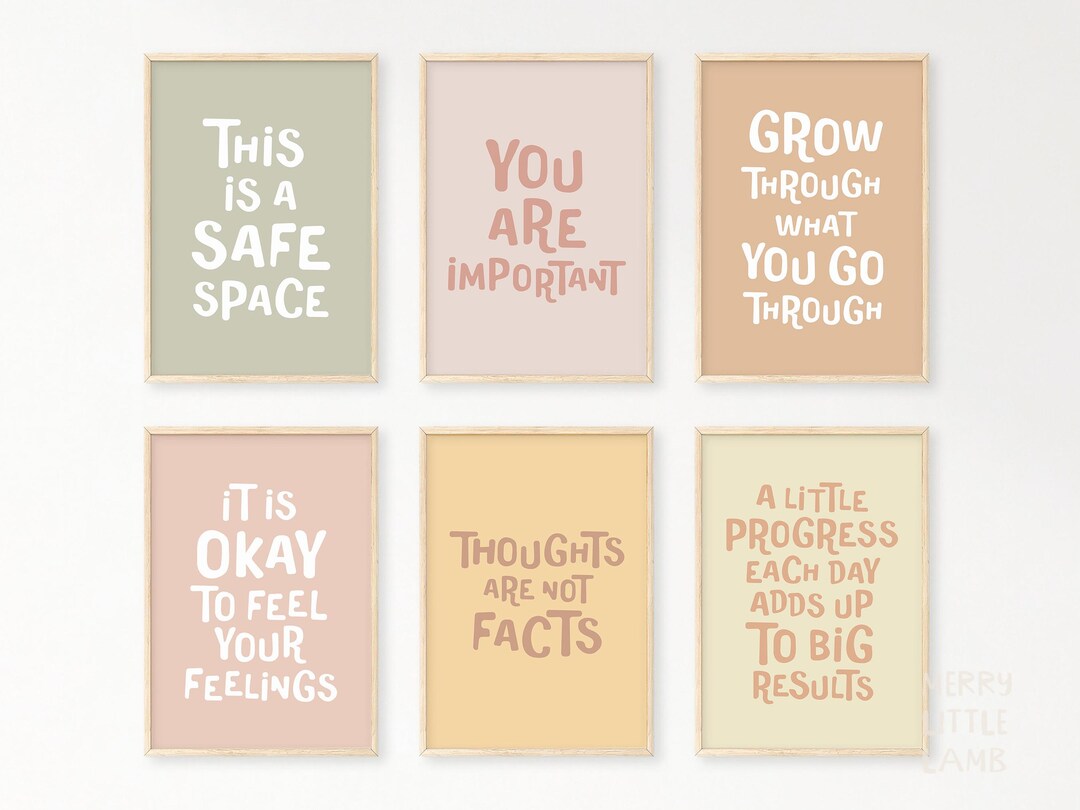 6 Calming Corner Classroom 1, Boho Calm Down Printable Decor Wall Art ...