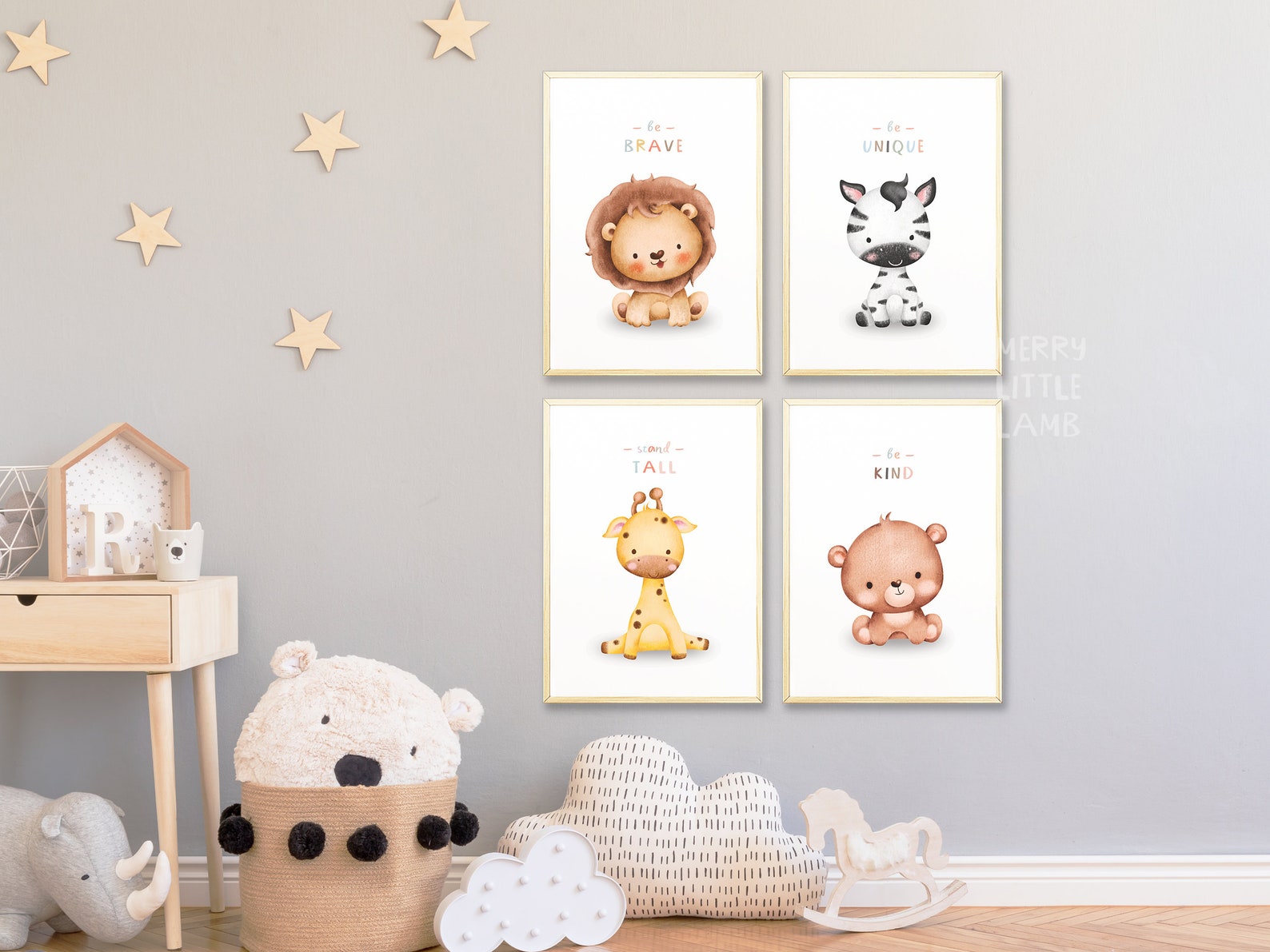 Cute Baby Animals Part 1 Printable Wall Art, Neutral Nursery Prints ...