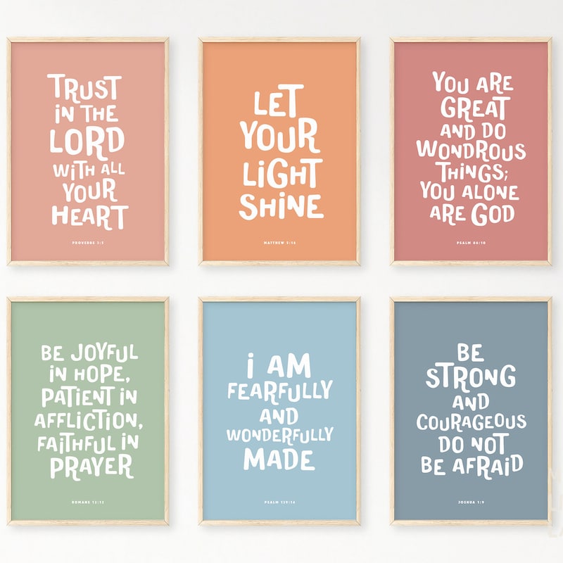 Sunday School Wall Art - Etsy