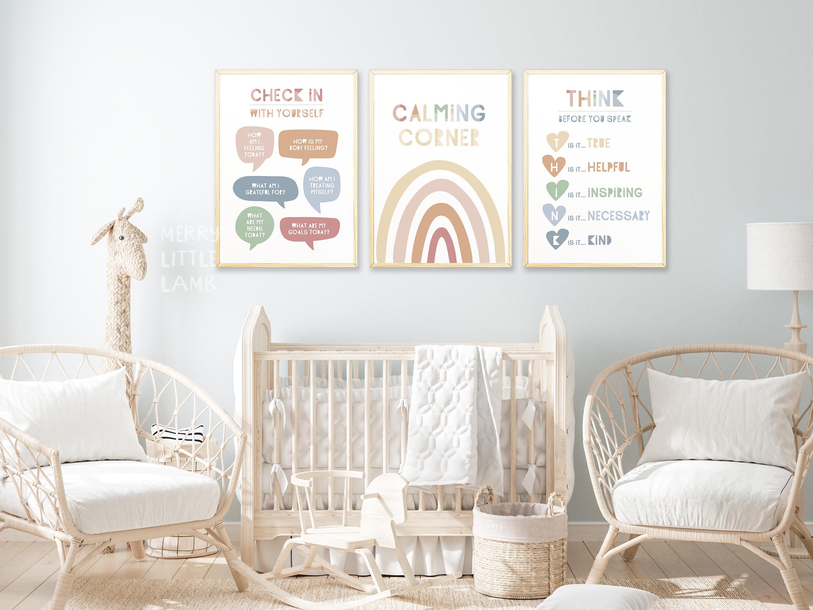 6 Calming Corner Classroom 3, Boho Calm Down Printable Decor Wall Art ...