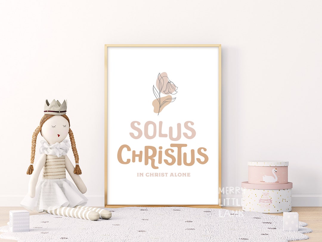 Impressions d'art Solus Christus, les 5 solas de la Réforme, dans le ...