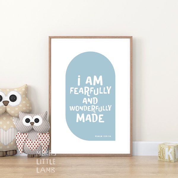 Psalm 139 14 for Kids - Etsy