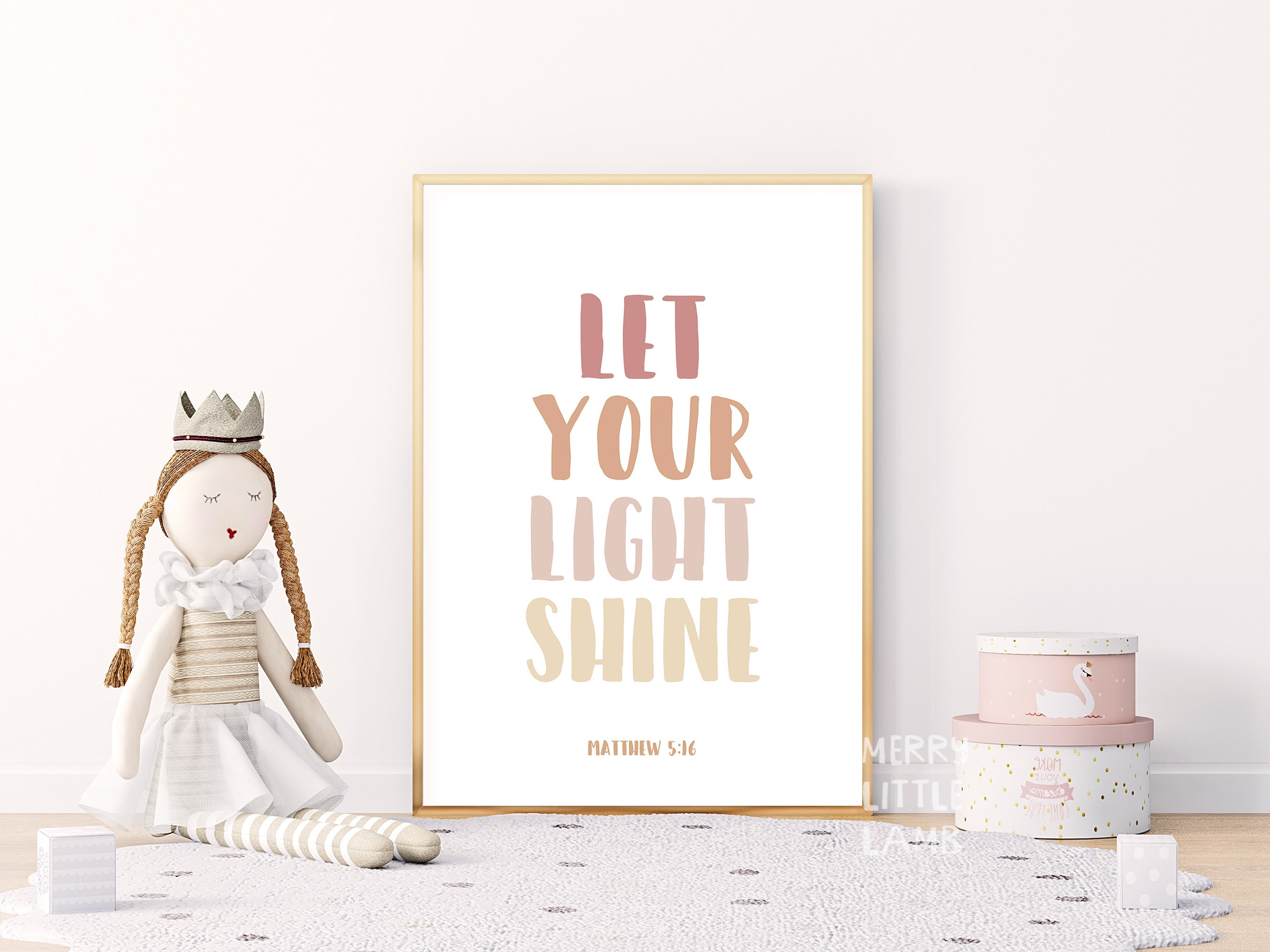 Kids Bible Verse Poster Bundle 12, Scripture Boho Wall Art, Church ...