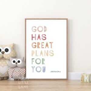Kids Bible Verse Poster Bundle 1, Scripture Boho Wall Art, Church ...