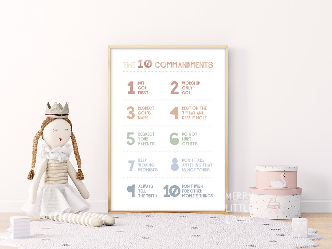 10 Ten Commandments_2, Christian Education Printable, Kids Scripture ...