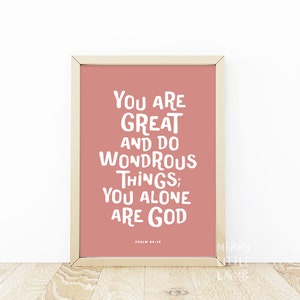 Kids Bible Verse Poster Bundle 10, Scripture Boho Wall Art, Church ...