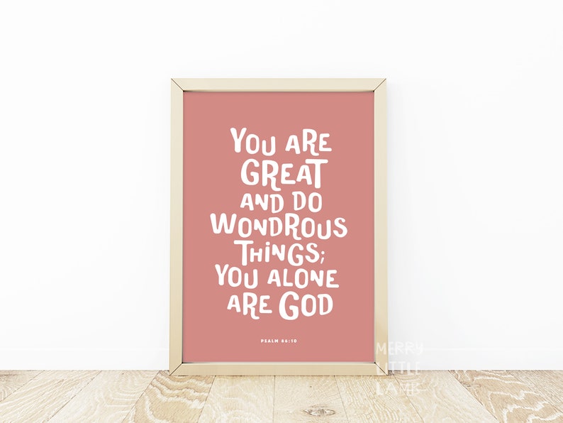 Kids Bible Verse Poster Bundle 10, Scripture Boho Wall Art, Church ...