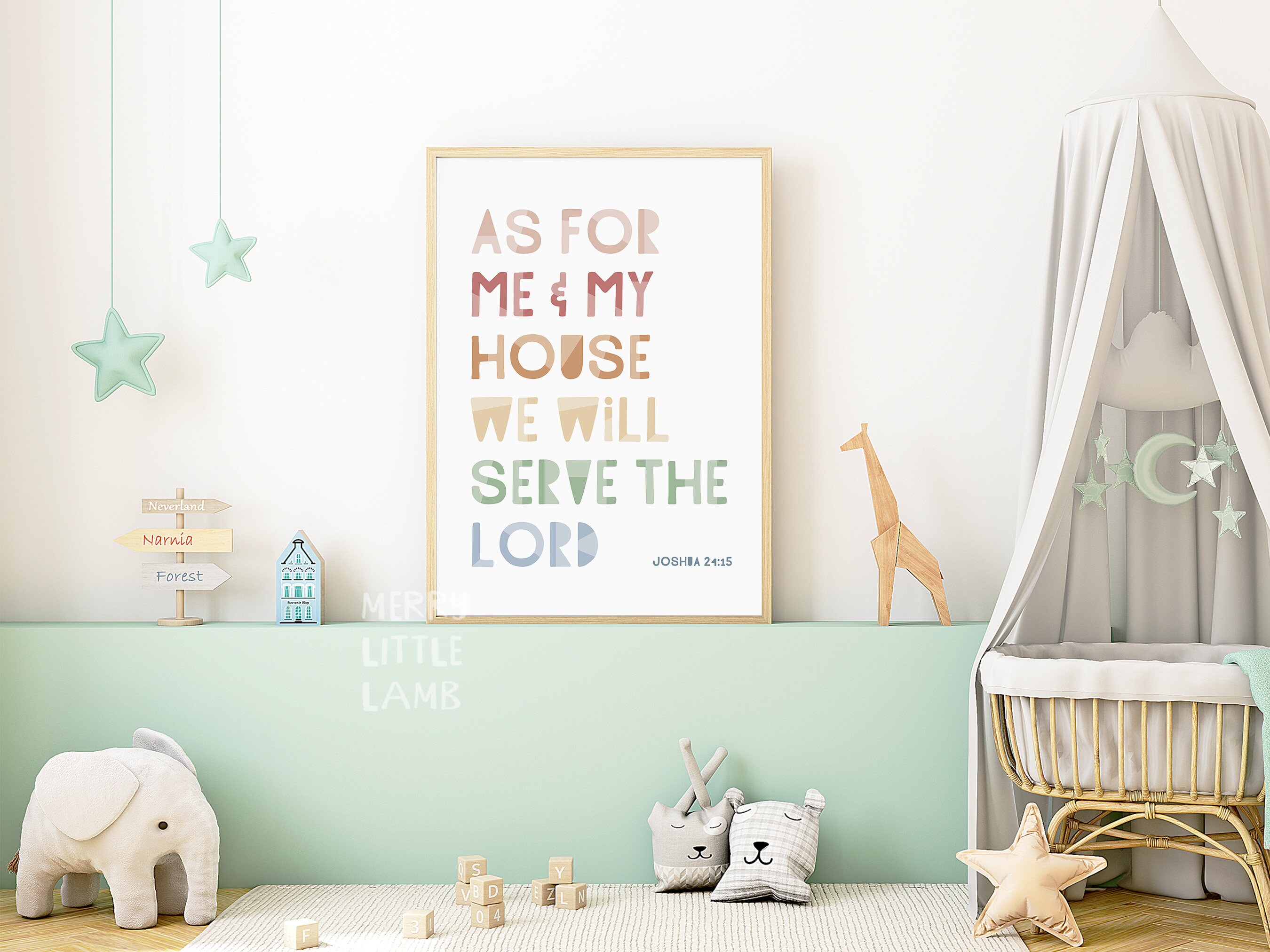 Joshua 24:15 Was mich und mein Haus angeht, werden wir dem Herrn dienen ...