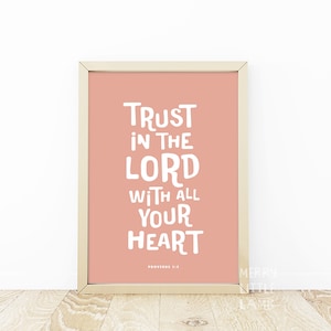 Kids Bible Verse Poster Bundle 10, Scripture Boho Wall Art, Church ...