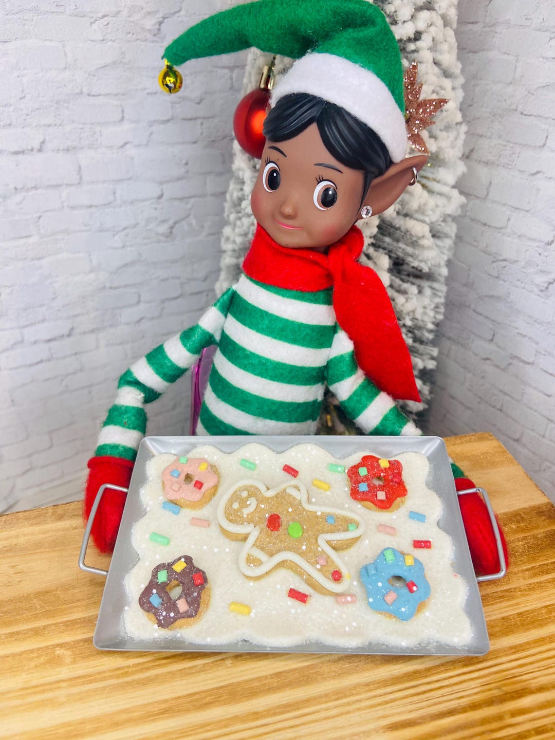 Elf Gingerbread Cookies Tray| Easy Elf Kit| Quick Elf Kit| Elf Props ...