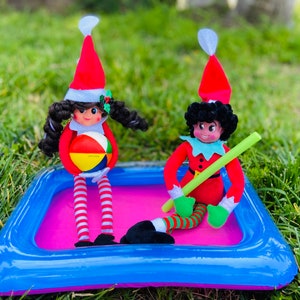 Miniature Elf Swimming Pool| Mini Beachball| Miniature Pool Noodle| Elf ...