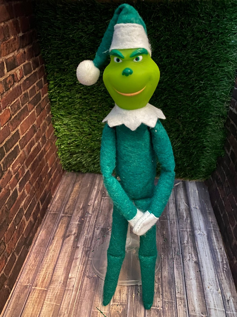 Elf Green Monster Doll 12 Inch Christmas Doll| Mean One Green Elf Doll ...