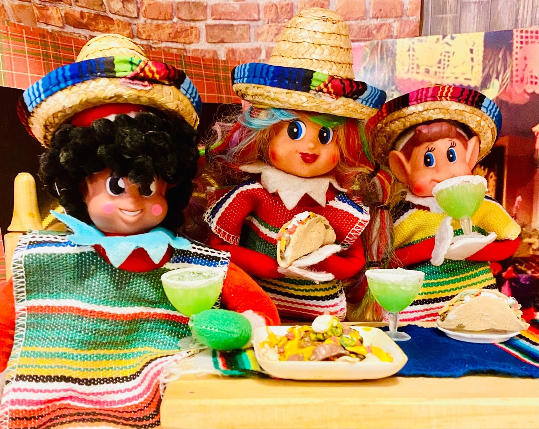 Elf Sarape and Sombrero Taco and Margarita Elf Mexican Food Kit Elf ...