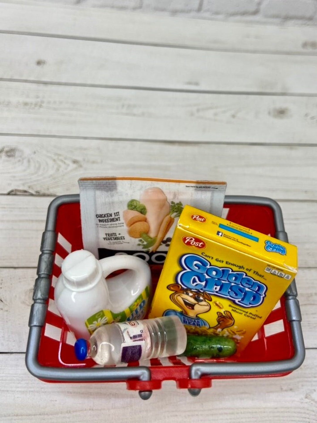 New Elf Miniature Shopping Basket With Groceries Easy Elf Kit 1:6 Scale ...